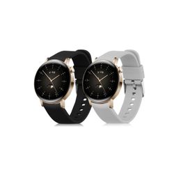 kwmobile Uhrenarmband 2x Sportarmband für Huawei Watch GT 3 Pro (43mm) / Watch GT 3 (42mm)