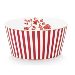 PIP Studio Schale Royal Stripes Bowl dark pink 12 cm