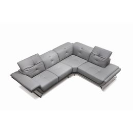 JVmoebel Ecksofa, Multifunktion Couch Medien TV Sofa Couch Ledersofa Wohnlandschaft