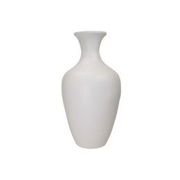 Annimuck Dekovase Bambus Vase Spun weiss H49 D26 Bodenvase (1 St)