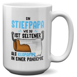 22Feels Tasse Stiefpapa Geschenk Vatertag Bonus Stiefvater Geburtstag Kaffeetasse