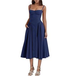 Orient Phoenix Minikleid Damen-Trägerkleid mit Plissee