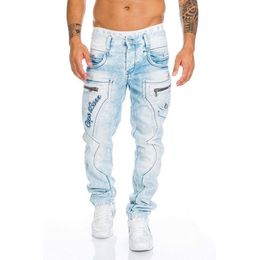 Cipo & Baxx Cipo & Baxx Regular-fit-Jeans Herren Jeans BJ272 Hose mit stylischem Nahtdesign