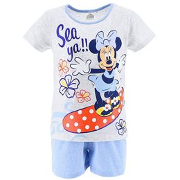 Disney Minnie Mouse Schlafanzug Minnie Maus (2 tlg) Mädchen Shorty aus nachhaltigen Materialien Gr. 98
