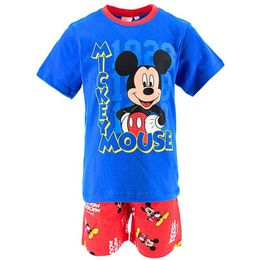 Disney Mickey Mouse Schlafanzug Mickey Maus (2 tlg) Jungen Shorty aus Baumwolle Gr. 98