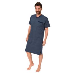 Normann Pyjama Normann Herren kurzarm Nachthemd
