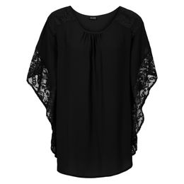 bonprix Bluse mit Spitzendetails