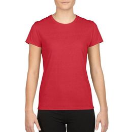 gildan Trainingsshirt gildan Damen T-Shirt Oberteil Kurzarm Sport Laufshirt Rundhals TShirt