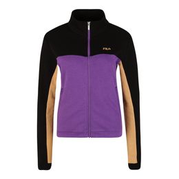 Fila Sweatjacke 'BRUCKBERG' Damen Gr&ouml;&szlig;e XL camel / lila / schwarz
