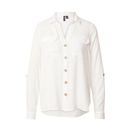 V&eacute;ro Moda Vero Moda Bluse 'Bumpy' Damen Gr&ouml;&szlig;e M wei&szlig;