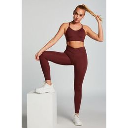 Hunkemöller Hunkemöller HKMX Gekreuzte High Waist-Leggings Rot