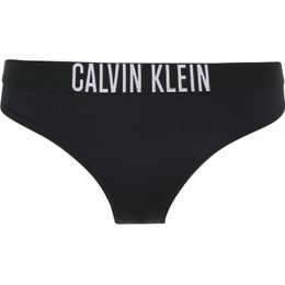 Calvin Klein Bikini-Hose, Logo-Print, für Damen, schwarz, S