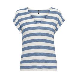 Only T-Shirt Damen Gr&ouml;&szlig;e XXS saphir / wei&szlig;