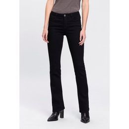 Arizona Bootcut-Jeans Ultra-Stretch Mid-Waist, schwarz
