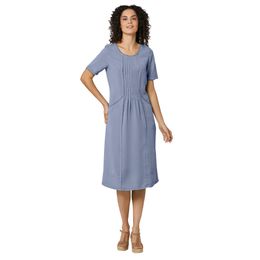 Sommerkleid CREATION L PREMIUM "Lyocell-Kleid" Gr. 36, Normalgrößen, blau (taubenblau) Damen Kleider Knielange