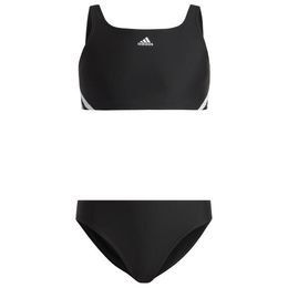 Adidas - Kid's 3S Bikini - Bikini Gr 128 schwarz