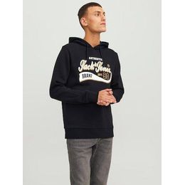 Jack & Jones Jack & Jones Kapuzensweatshirt JJELOGO SWEAT HOOD 2 COL 23/24 NOOS, schwarz