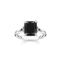 Thomas Sabo Ring mit schwarzem Stein Silber