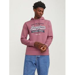 Jack & Jones Jack & Jones Kapuzensweatshirt JJELOGO SWEAT HOOD 2 COL 23/24 NOOS, rosa