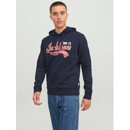 Jack & Jones Jack & Jones Kapuzensweatshirt JJELOGO SWEAT HOOD 2 COL 23/24 NOOS, blau