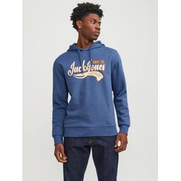 Jack & Jones Jack & Jones Kapuzensweatshirt JJELOGO SWEAT HOOD 2 COL 23/24 NOOS, blau