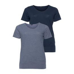 H.I.S. H.I.S T-Shirt (Spar-Set, 2er-Pack) Große Größen, blau
