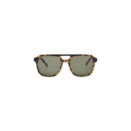 Tom Tailor Herren Piloten-Sonnenbrille, braun, Animalprint, Gr. ONESIZE