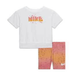 Nike Coral Reef Tee and Shorts Set zweiteiliges Dri-FIT-Set für Babys - Pink