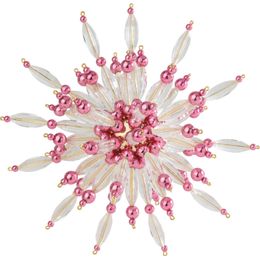 Zauberperle Bastelperlen Perlenstern-Komplettset 'Crystal Pink'