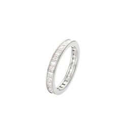 ROUGEMONT Memoirering Luxuriöser Zirkonia Memoirering 925 Sterling Silber Ring für Damen