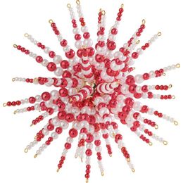 Zauberperle Bastelperlen Perlenstern-Komplettset 'Red & White'