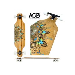 AOB Longboard AOB Mandala Longboard drop through twin tip bambus 38