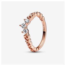 Pandora Fingerring 182232C01 Diadem-Ring Damen Königlicher Wirbel 14k Rosé Vergoldet Gr