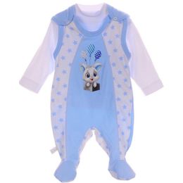 La Bortini Strampler Baby Anzug 2tlg Strampler und Hemdchen 44 50 56 62 68 74 aus reiner Baumwolle