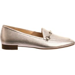 hōgl Close Ballerinas, Zierschnalle, Leder, für Damen, silber, 39