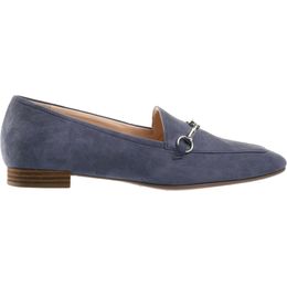 hōgl Close Ballerinas, Blockabsatz, Veloursleder, für Damen, blau, 40