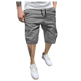 FIDDY Shorts Lässige Cargo-Shorts für Herren im Sommer mit Taschen
