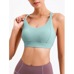 Orient Phoenix Sport-Bustier Starker Halt Große Größe für guten Halt Atmungsaktives Sport-BH Damen Sport BH ohne Bügel Gepolstert Yoga Frauen Sport-Bustier