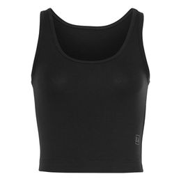 active by Lascana LASCANA ACTIVE Sporttop Damen Gr&ouml;&szlig;e S grau / schwarz