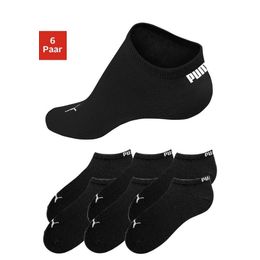 Puma Sneakersocken (6-Paar) in klassischer Form, schwarz