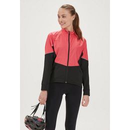 Endurance Softshelljacke JIGSAW W Bike Jacket mit wind- und wasserdichten Shell-Einsätzen, rosa|schwarz