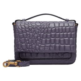 Liebeskind Berlin Mini Bag LEA WAXY CROCO Crossbody XS, mit modischem Strukturmuster, lila