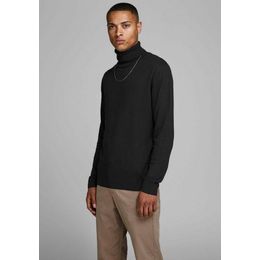 Jack & Jones Jack & Jones Rollkragenpullover Emil Knit Roll, schwarz