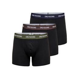 Only & Sons ONLY & SONS Trunk ONSFITZ SOLID BLACK TRUNK 3PACK3854 NOOS (Packung, 3-St), schwarz