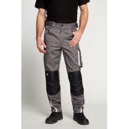 Northern Country Arbeitshose worker plus (langlebig durch 3-fach Innenbeinnaht und viele Verriegelungspunkte) mit Cordura®Verstärkungen und Reißverschlussbelüftung mit 9 Taschen, grau