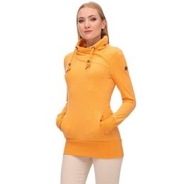 Ragwear Sweater Sweat NESKA mit extra breiten Rippbündchen, orange