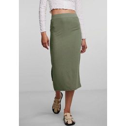 Pieces Midirock PCKYLIE MW MIDI SKIRT NOOS, blau