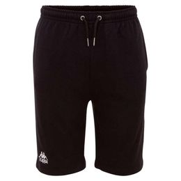 Kappa Sweatbermudas in besonders weicher Qualität, schwarz