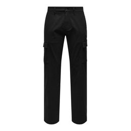 Only & Sons ONLY & SONS Cargohose ONSEDGE-ED CARGO LOOSE PANT, schwarz