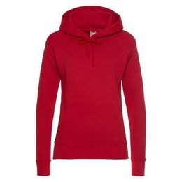 Fruit of the Loom Sweatshirt Classic hooded Sweat Lady-Fit, rot